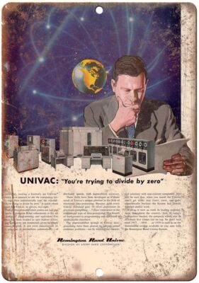 Remington Sperry Rand Univac Data Center Ad Vintage Reproduction Metal ...