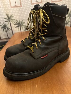 RED WING EH Electrical Hazard Leather Steel Toe BILTRITE Soles BOOTS ...