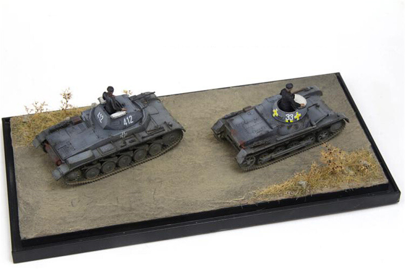 1/72 Scale S-MODEL Panzer I Ausf.B & Panzer II Ausf.C sceneric set ...