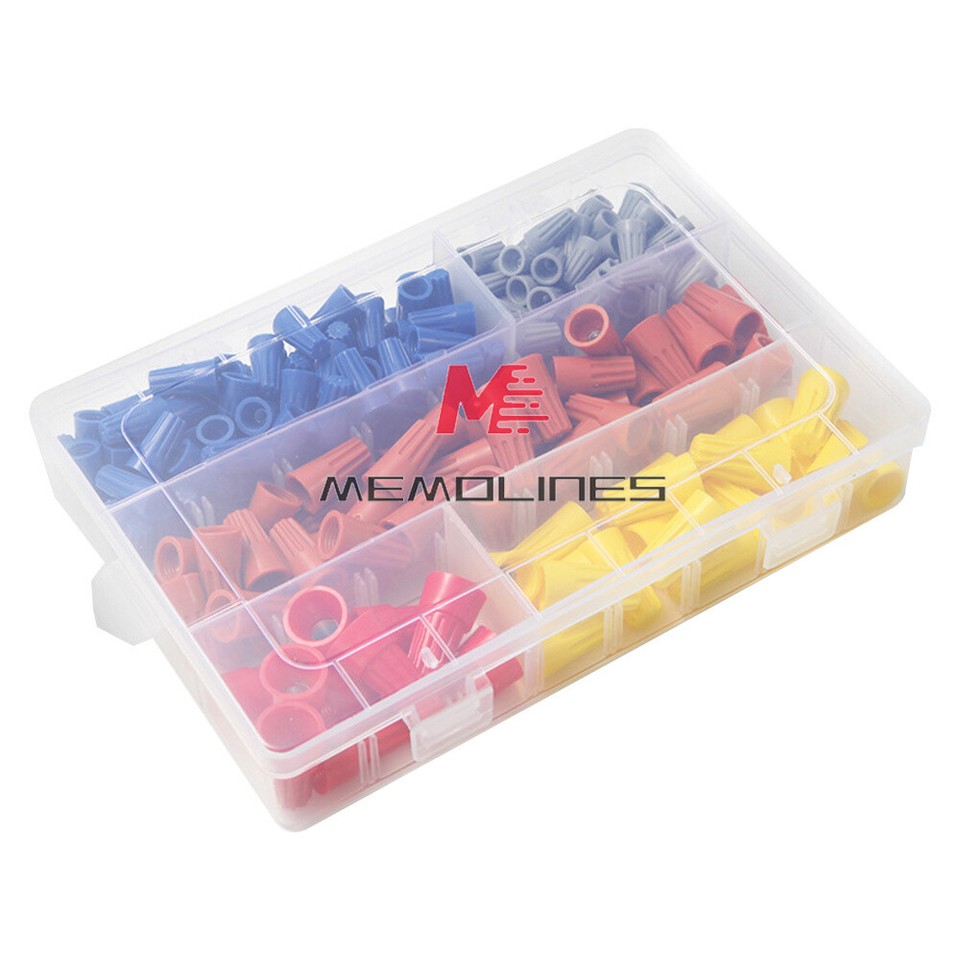 220pcs Boxed Spiral Crimp Cap Spring Crimp Cap Combination Quick ...