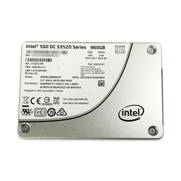 Intel DC S3520 Series 960GB,Internal,2.5 inch (SSDSC2BB960G7) Solid ...