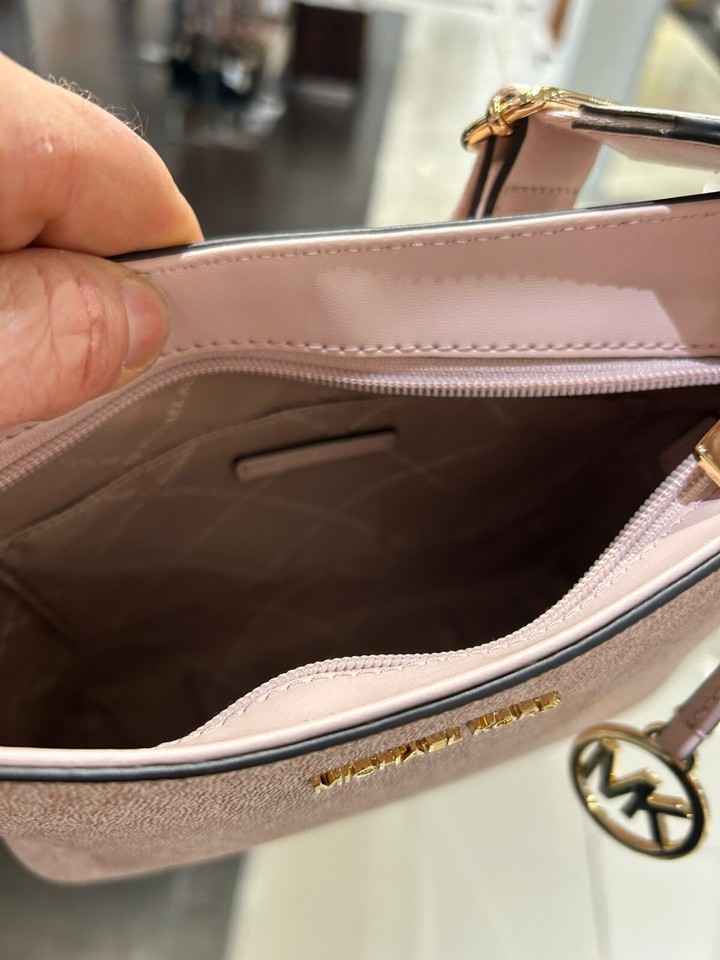 Michael Kors MK Small Pink Purse Crossbody Bag Messenger Handbag ...