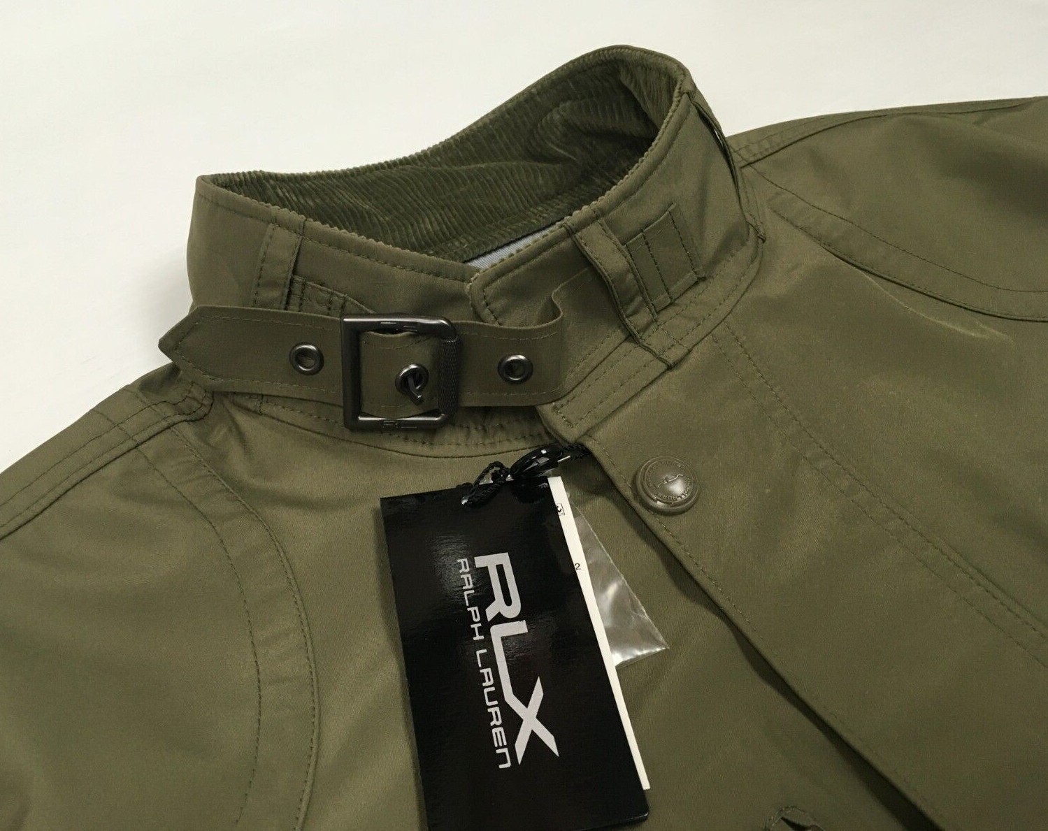RLX Polo Ralph Lauren Military Army Belted English Moto Tech Rain ...