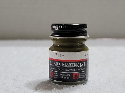 TESTORS MODEL MASTER *OLIVE DRAB GREEN* FS 34087 1/2 OZ ENAMEL PAINT ...