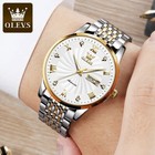 Automatic Mechanical Waterproof Luxury Men's Watch OLEVS Date Men Strap ...