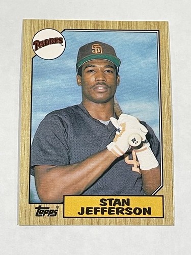 1987 Topps Traded Baseball #55T - Stan Jefferson - San Diego Padres | eBay
