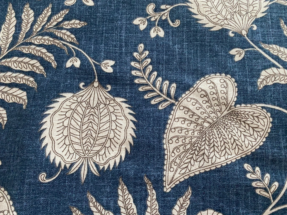 SALE 7 DAYS 4.9 Metres Iliv *SENJA* Cotton Fabric in Sapphire Brand New ...