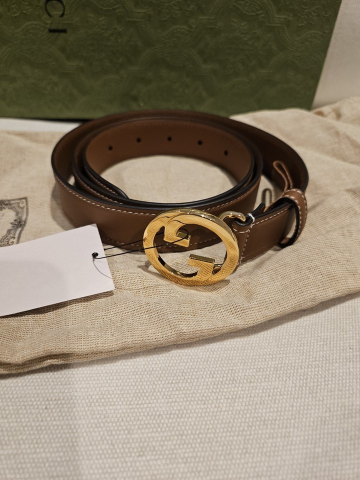 Gucci GG Interlocking G Blondie Belt size 100 | eBay