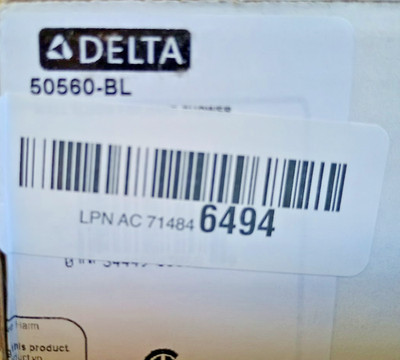 Delta 50560-BL Wall-Mount Supply Wall Elbow Drop Ell Matte Black ...