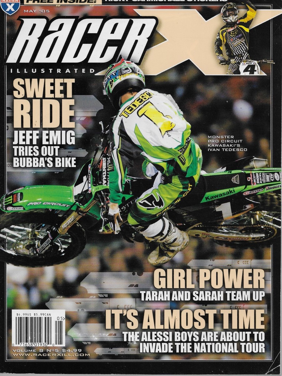 Racerxill Magazine RACER X JUSTIN BARCIA #51 SIGNED MAGAZINE, ELI
