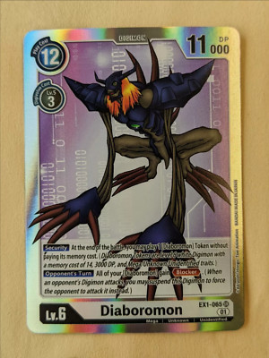 EX1-065 Diaboromon Super Rare Mint Digimon Card | eBay