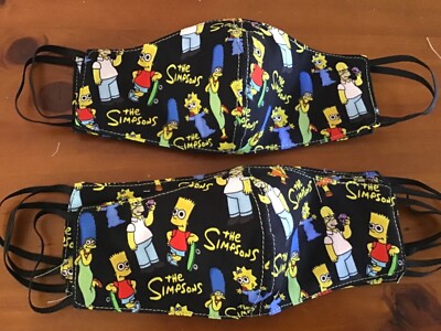 Face masks - Simpsons, large kids | eBay Australia