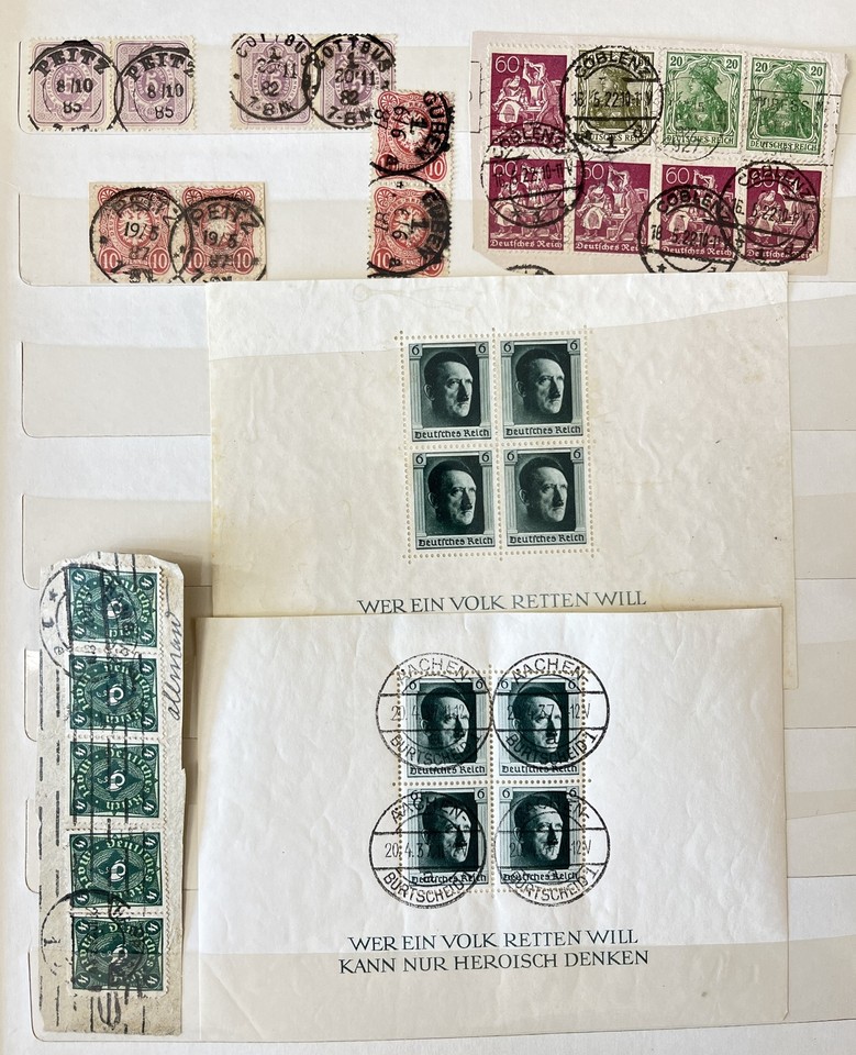 Germany Reich Inflation Hitler M&U Collection(APrx 500 Items) s GM3481 ...