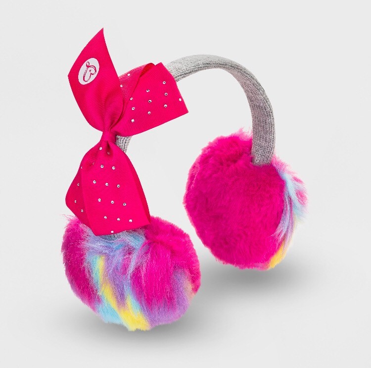 JoJo Siwa Earmuffs Pink Gray Rainbow One Size NWT | eBay