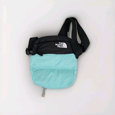 THE NORTH FACE Nuptse Crossbody Wasabi TNF Black Bag Purse EUC Handbag ...