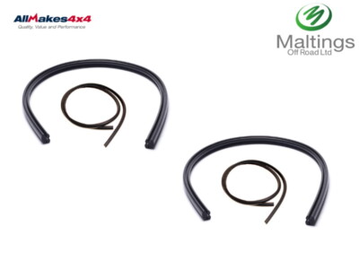 ALLMAKES 4X4 REAR QUARTER GLASS SEALS X2 4MM GLASS FITS 90/110 ...