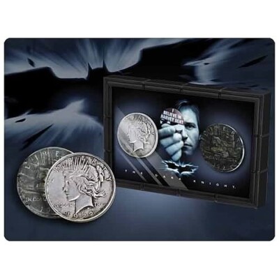 🔥 BATMAN Dark Knight 2008 TWO FACE COIN set movie props replicas DC ...