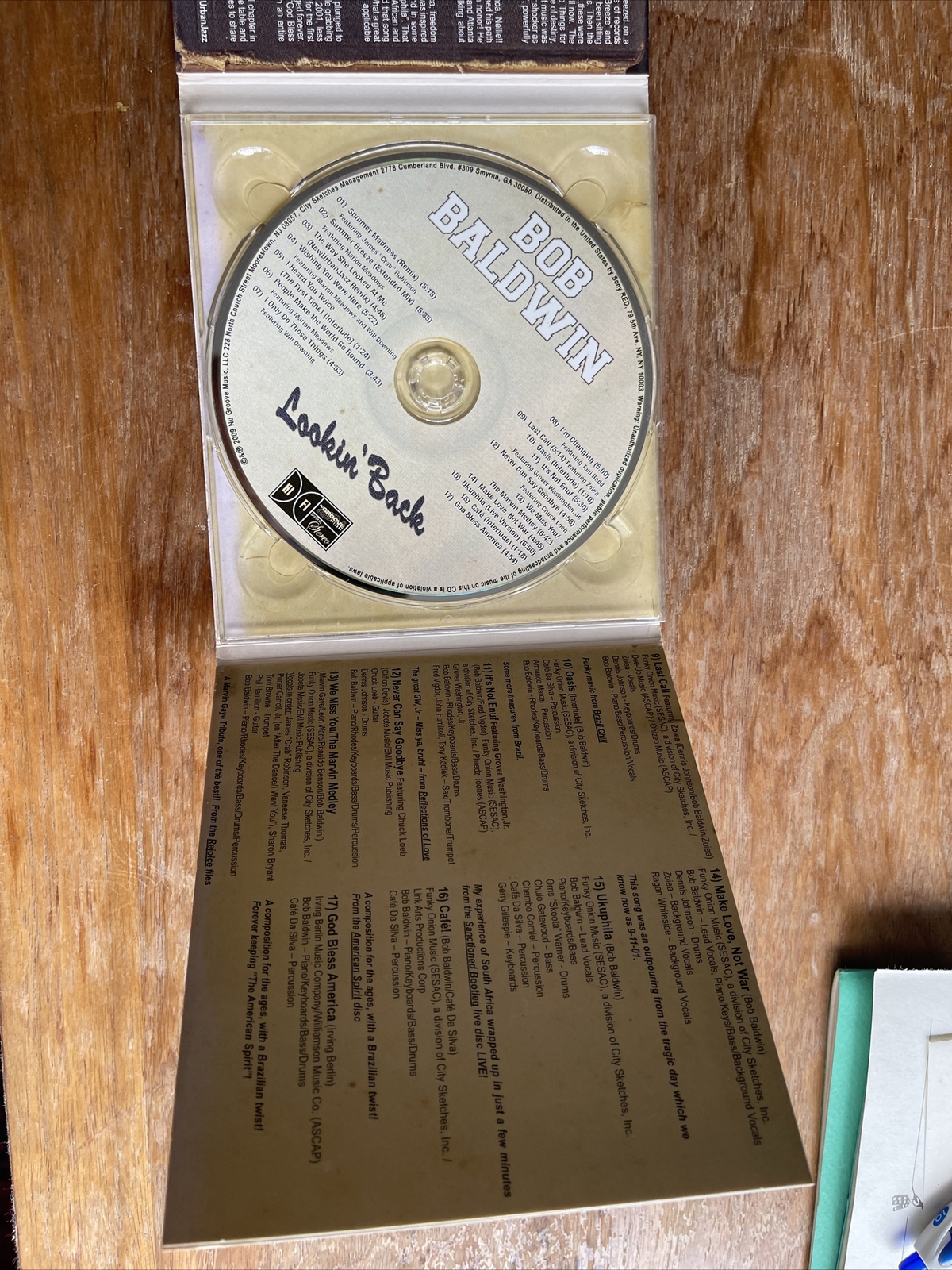 Bob Baldwin Lookin Back (2009) Original Digipak Audio CD 893422002338| eBay