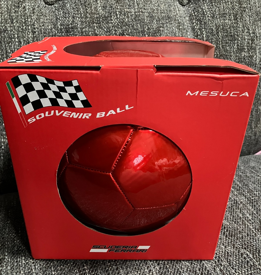 Official Licensed Red Ferrari Football Souvenir Soccer Ball Size 5 ...