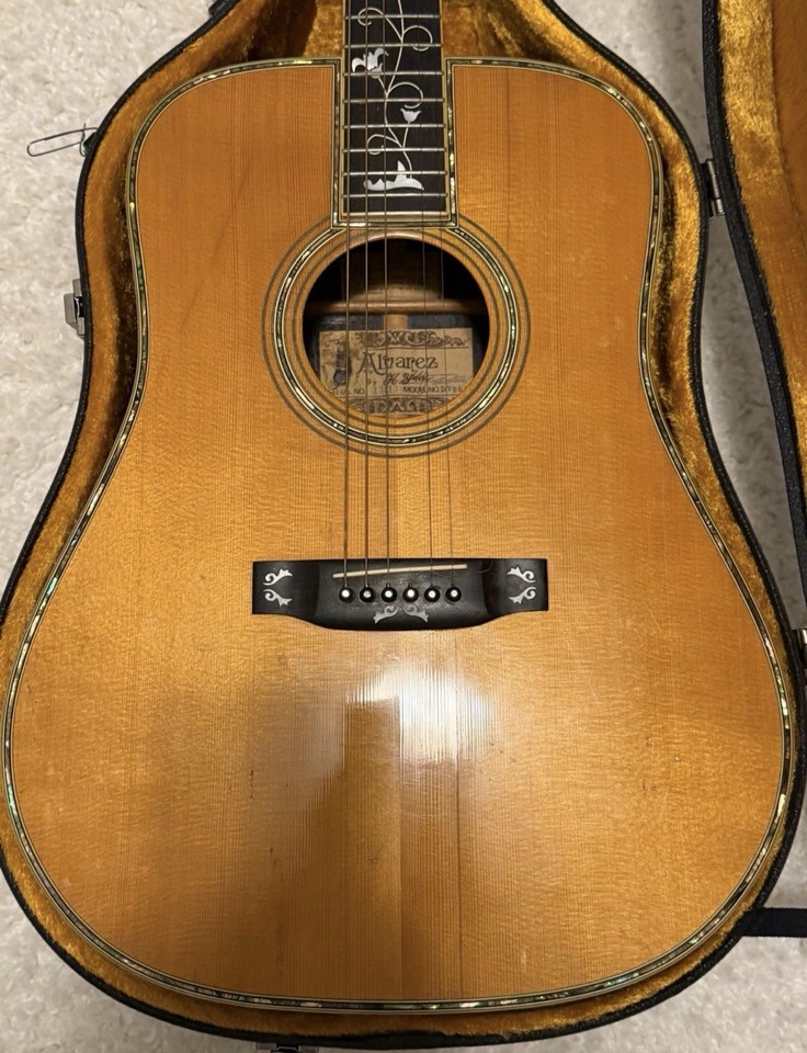 Vintage Alvarez DY-95N MIJ Acoustic Guitar Dreadnought Japan+Case ...