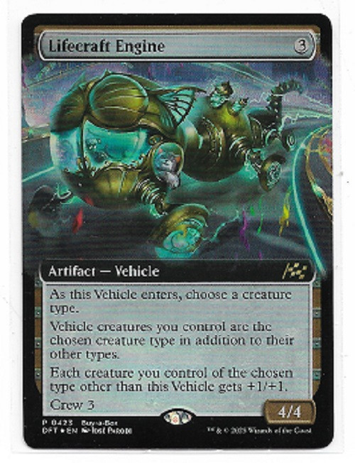 MTG magic cards 1x Lifecraft Engine - Foil buy-a-box extended art promo ...
