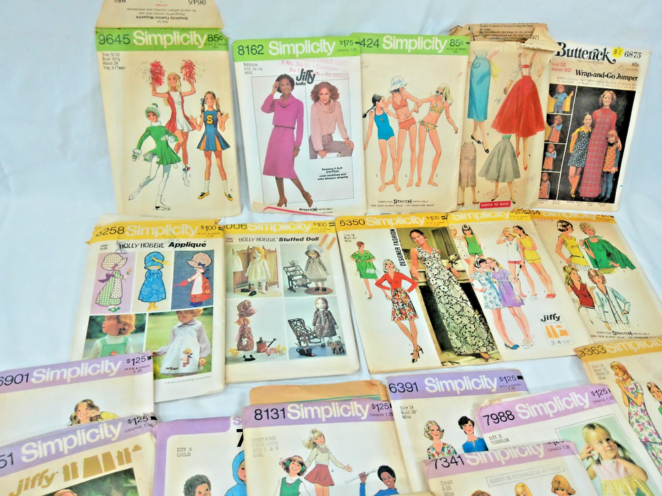 Lot of 67 Vintage Sewing Pattern 50's-60's-70's McCall Simplicity ...