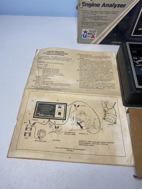 Vintage Sears Craftsman Engine Analyzer 282163 With Manual 161.216300 for sale online | eBay