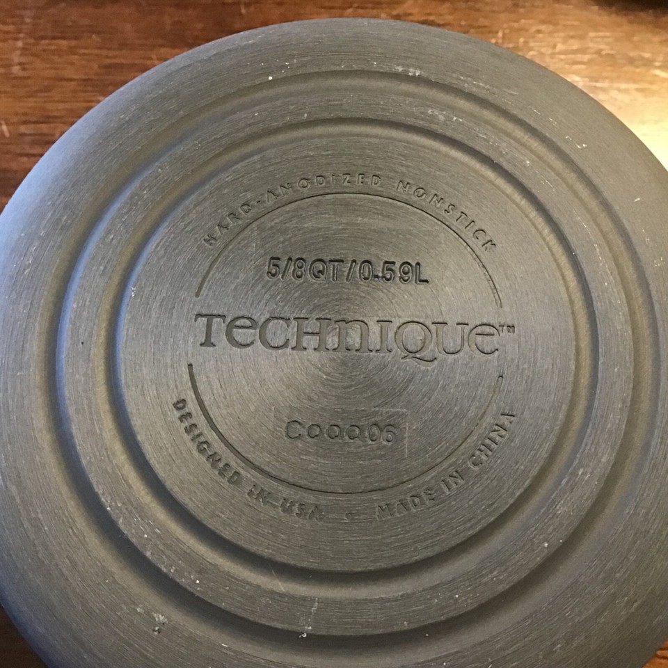 4 NEW TECHNIQUE COOKS ESSENTIALS 5/8 QT HARD ANODIZED NONSTICK RED ...