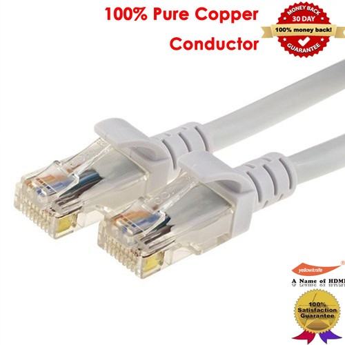 8M 25FT RJ45 CAT5E Ethernet LAN Network Cable 10M/100M/1000M, 100% Pure ...