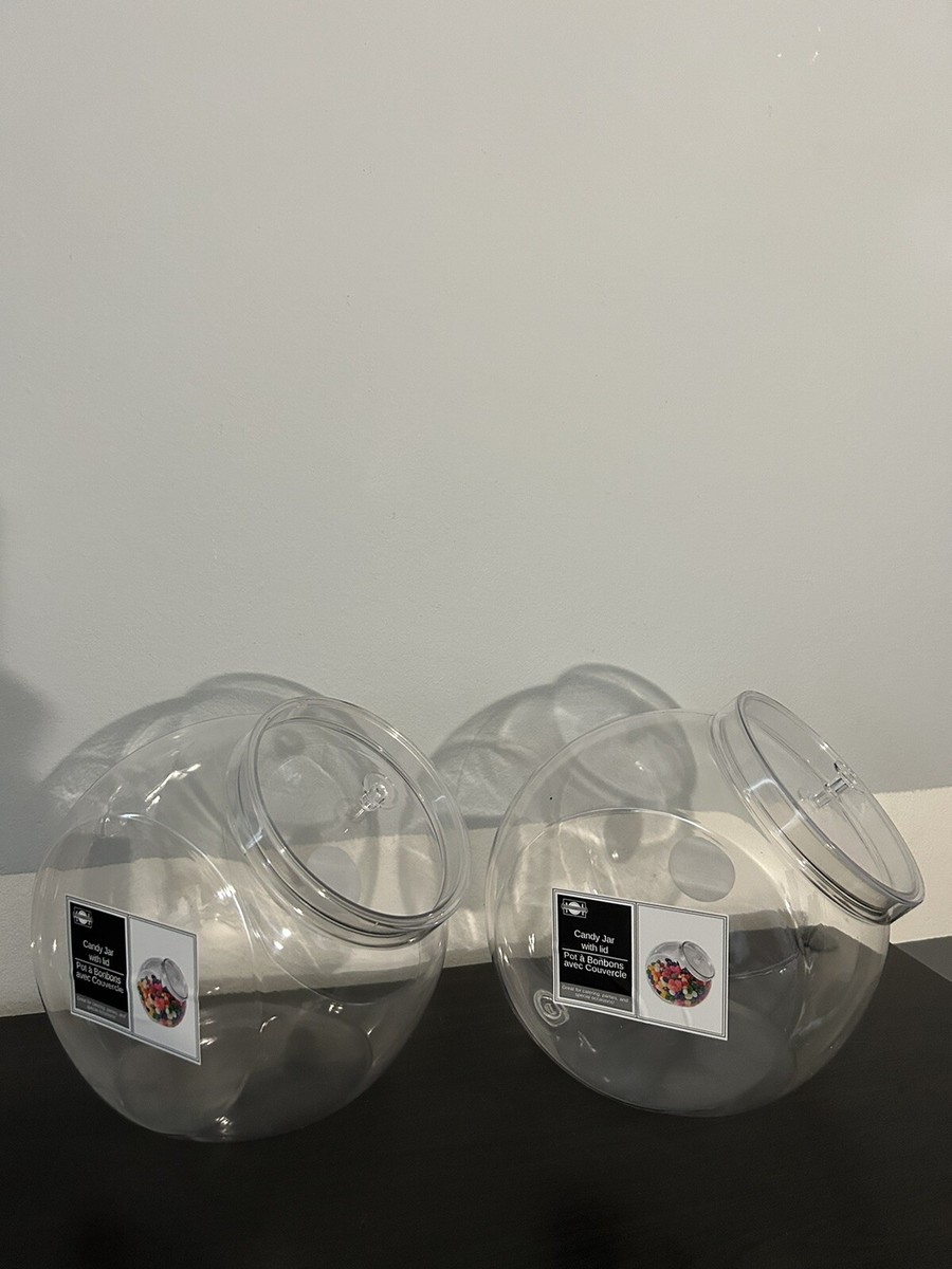 Clear Plastic Candy Jars 8 Pcs Plastic Candy Jars With Lids 50 Oz