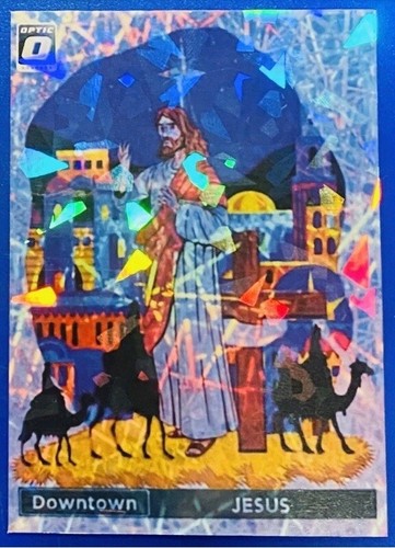 Jesus custom downtown card holographic cracked ice! | eBay