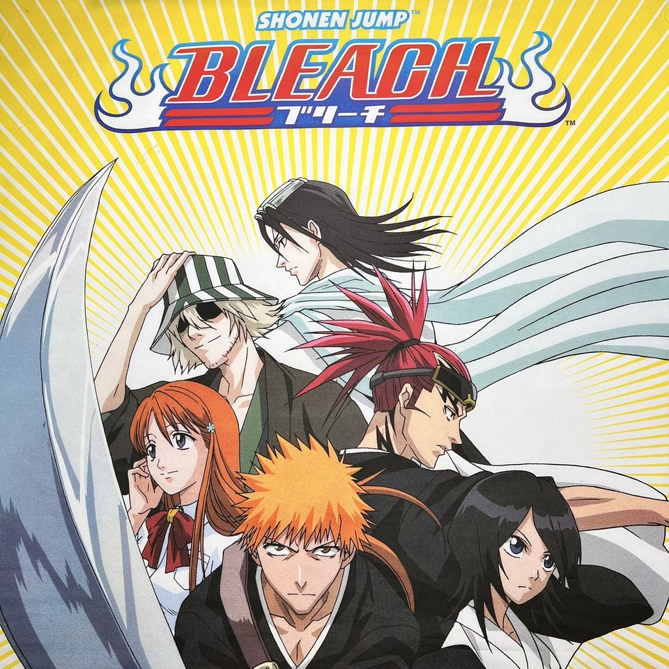 Vintage 2004 Shonen Jump Bleach Wall Scroll Art Anime Viz Y2K 44x32 | eBay