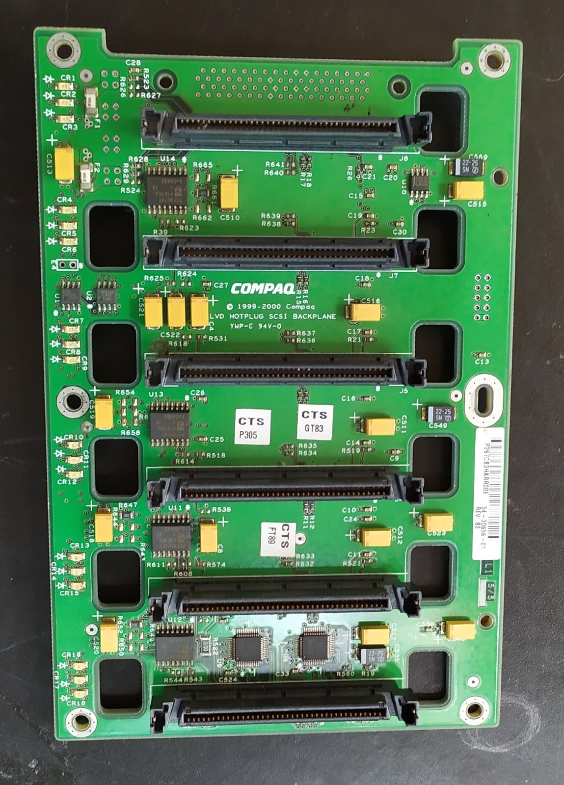 HP Compaq Alphaserver DS25 SCSI HDD Backplane 6 Slots 54-30656-01 | eBay