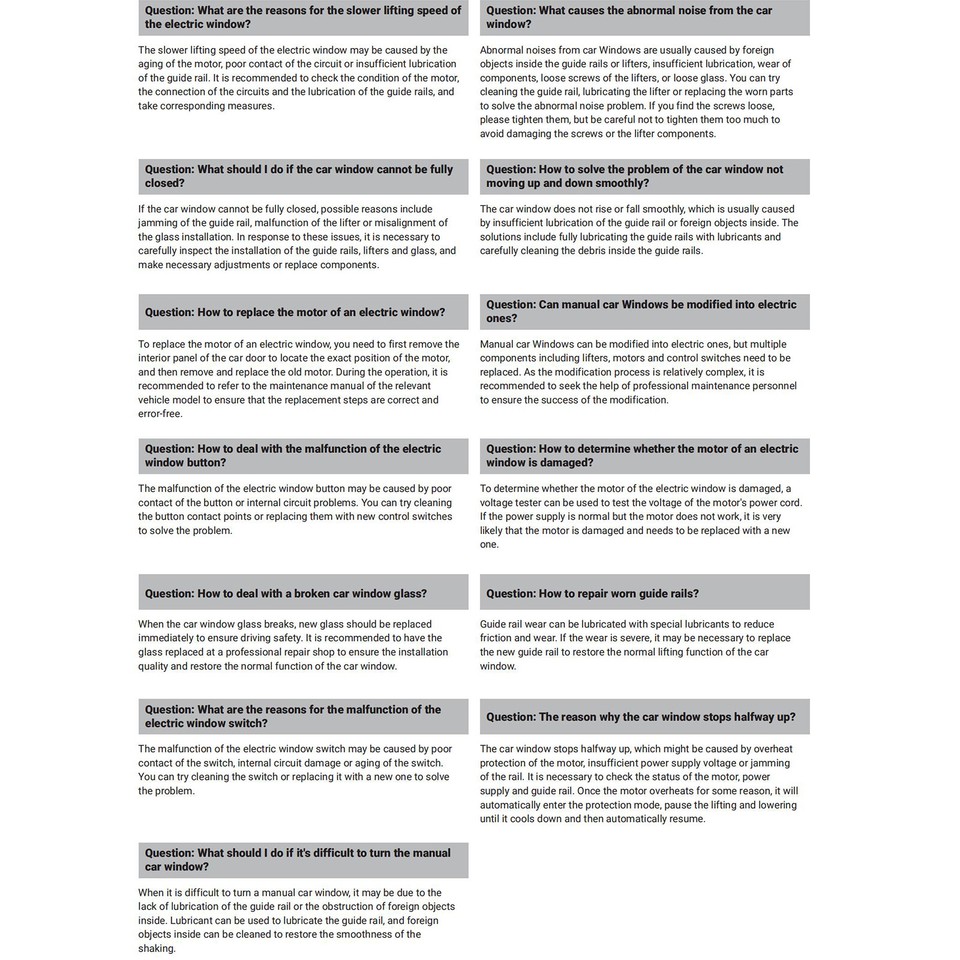 Rear Right Passenger Power Window Regulator w/ Motor for 2003-2009 ...