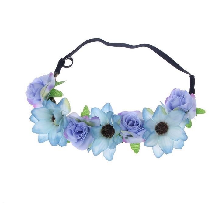 Women Wedding Flower Headband Girls Flowers Headwear Bride Wreath | eBay