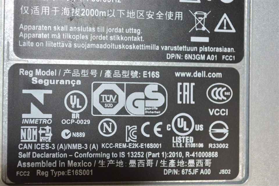 DELL POWEREDGE R620 E16S Server 2*XEON E5-2640 V2 2GHz 32GB SEE NOTES ...