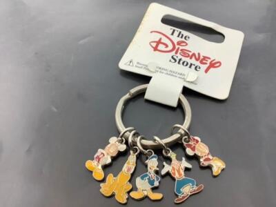 Vintage DISNEY STORE Keyring MICKEY MINNIE PLUTO Keychain GOOFY Porte ...
