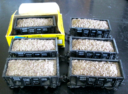 SET/LOT OF SIX (6) VINTAGE VARNEY UTAH COPPER ORE HOPPER CARS HO SCALE ...