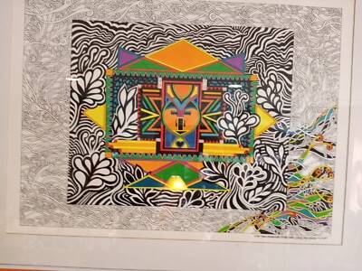 Leslie Ray Lewis Original Acrylic Pen "Don't Mess Around with Mother ...