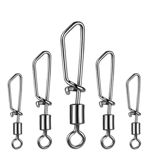100PCS Swivels Interlock Snap Fishing Connector Swivel Pin Bearing ...
