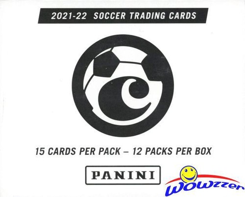 2021/22 Panini CHRONICLES Soccer Jumbo Fat CELLO Box-12 Sealed Packs ...