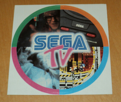 Rare! 1993 SEGA TV promo sticker SMS Genesis Game Gear sonic megadrive ...