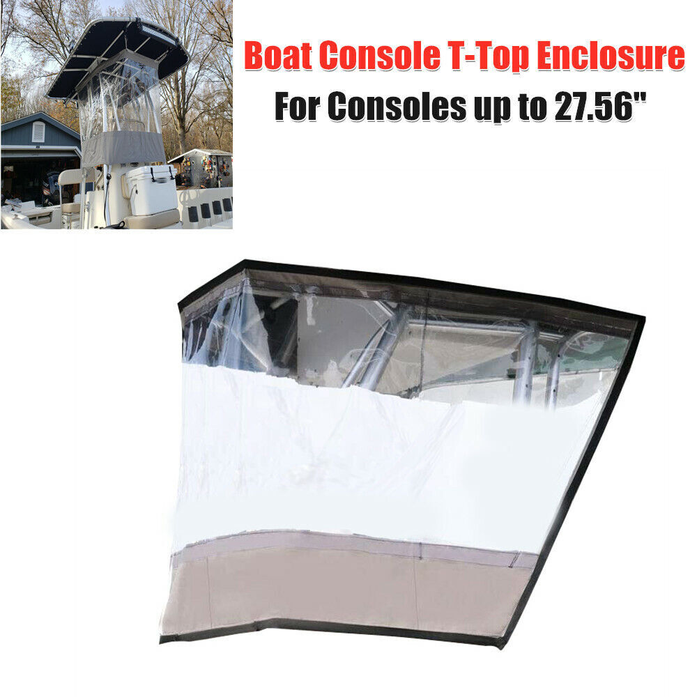 Marine Boat Console T-Top Enclosure Spray Shield Curtain Boat Console ...