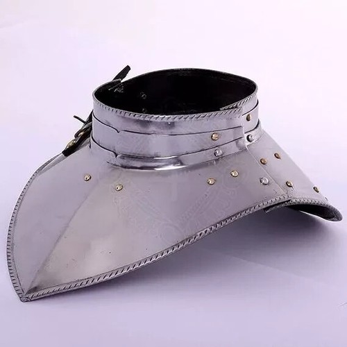 Armor Neck Gorget Guard Medieval Steel LARP SCA Cosplay Knight Gothic ...