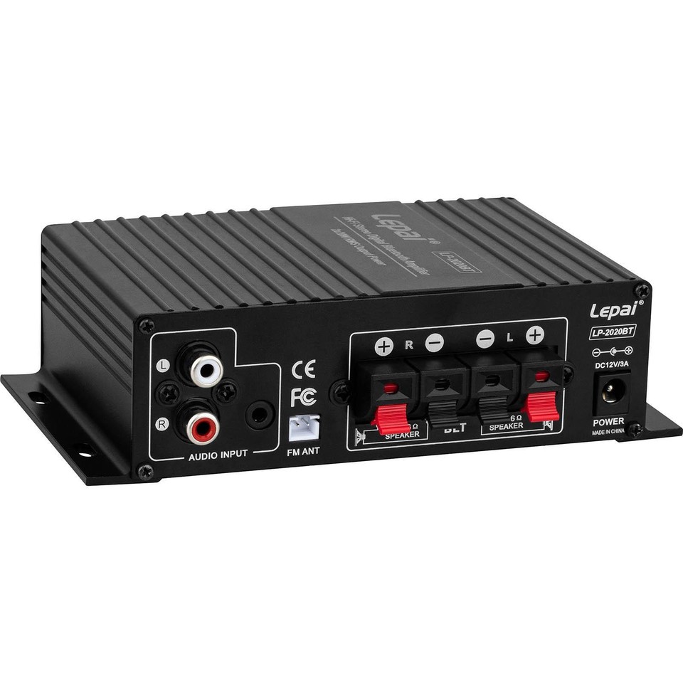 Lepai LP-2020BT Bluetooth Hi-Fi Audio Mini Class D Stereo Amplifier FM ...