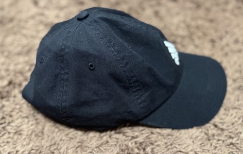 Adidas Black Trefoil Logo Three Stripe Hat RN#90288 Factory Adjustable ...