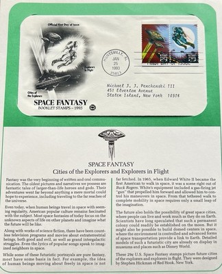 K2 Space Fantasy Booklet Stamps-1993 | eBay