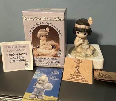 Enesco Precious Moments 1991 “Lord Keep Me In Teepee Top Shape” PM912 ...