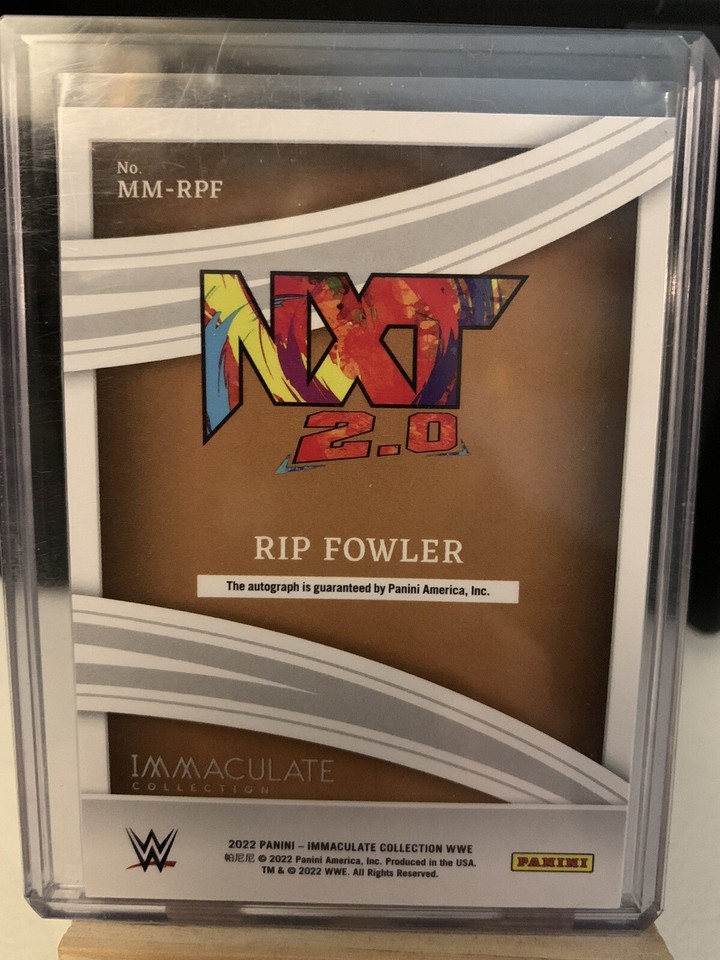 2022 Panini Immaculate Collection WWE Rip Fowler Modern Marks auto 49/ ...
