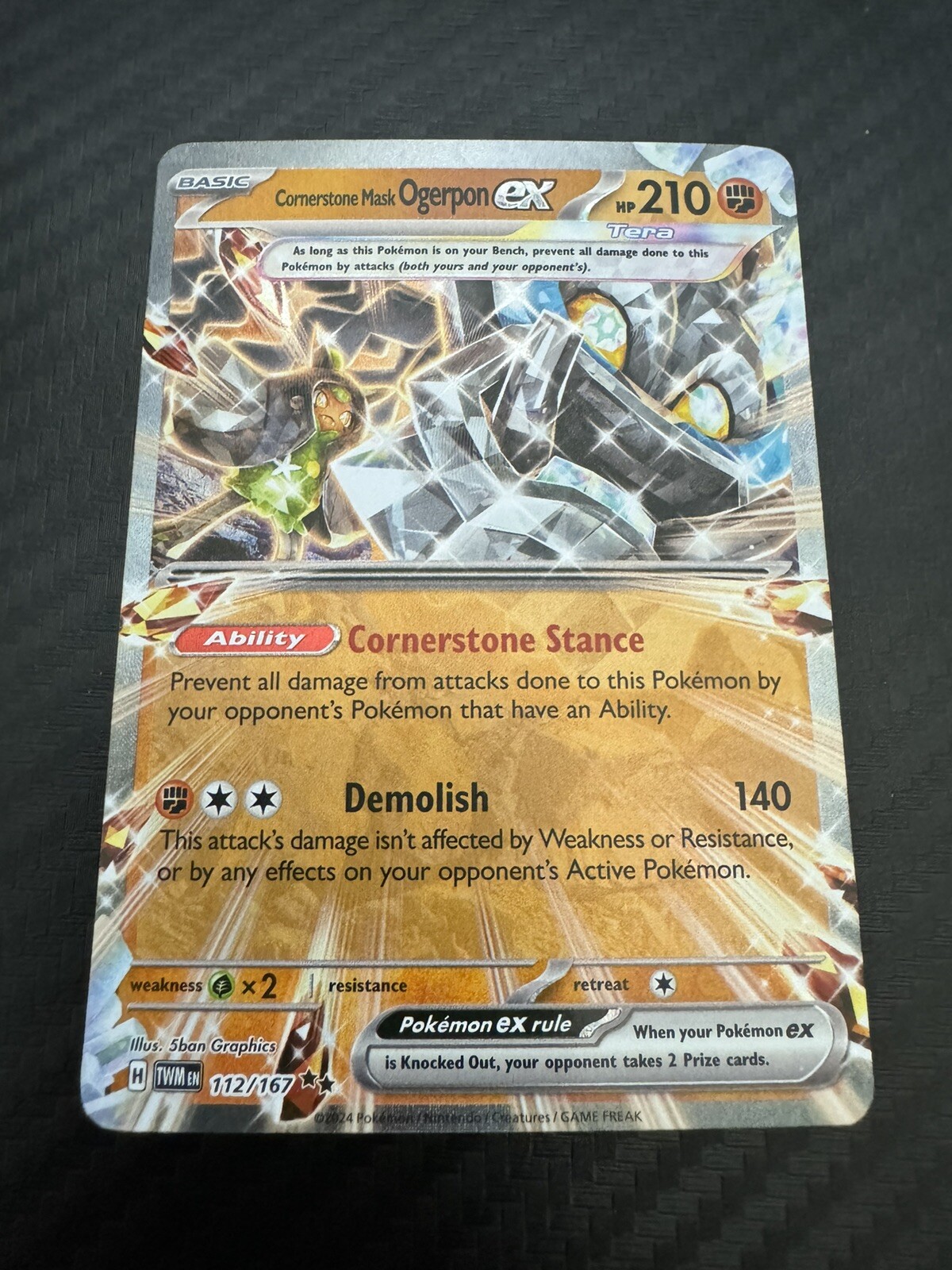 Pokémon TCG Cornerstone Mask Ogerpon ex - TWM - 112/167 NM | eBay